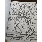 Stained Glass Coloring Book: An Amazing Flower Designs Adult Coloring ...