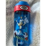 Zak Designs Sonic 17.5oz Kids Water Bottle, Durable, Leak-Proof, Travel ...