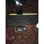 Onn+ Multi-Device Wireless Full-Size Keyboard and Mouse Set, Gray and ...