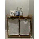 Free Shipping! Better Homes & Gardens Dual Compartment Bamboo Laundry ...