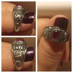 Keepsake Personalized Women's Square Class Ring available in Valadium ...