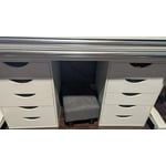 Simply Tidy's White Modular Mobile Chest- Rolling Cabinet with Drawers ...