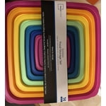 Mainstays Plastic Rainbow Food Storage Set, Multi Color, 14 Count ...