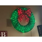 Best Choice Products 36in Pre-Lit Outdoor Christmas Wreath, LED Metal ...