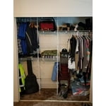 Closetmaid Shelving Organizer Kit, Easy Storage Solution with Wire Shoe ...