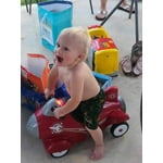 Radio Flyer Retro Rocket Ride-On Toy Rider for Toddler with Lights and ...