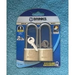 Brinks Solid Brass 40mm Keyed Padlock with 7/8in Shackle - Walmart.com
