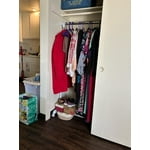 Mainstays Adjustable Rolling Garment Rack Metal Chrome, White, 84 ...