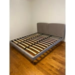 CosmoLiving by Cosmopolitan Coco Upholstered Bed Frame, King, Taupe ...