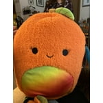 Squishmallows Fuzz-A-Mallows 12'' Louie the Orange Mango Plush Toy with ...
