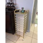 Honey-Can-Do 10-Drawer Colorful Organizer Cart with Wheels, Multi-Color ...