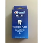 Crest Braces Care Floss Threader, Single-Use Packets (30), Oral Hygiene ...