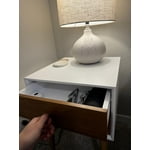 Nathan James Luke Light Brown Wood Nightstand Bed Side Table, Side Sofa ...