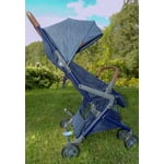 MonBebe Cube Compact Stroller with storage and visor, Blue Boho ...
