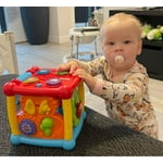 VTech Busy Learners Activity Cube, Baby Learning Toy, Shape Play, Music ...