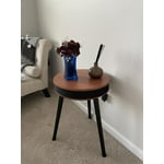 DecorTech Round End Table with Bluetooth Speaker and USB Charging Port ...