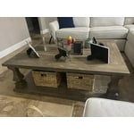 Ashley Signature Design Casual Johnelle Gray Coffee Table Furniture ...