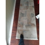 Free Shipping! Mainstays Neutral Abstract Washable Indoor Area Rug 5x7 ...