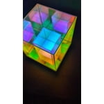 Merkury Innovations Iridescent Infinity Cube Light - Plug-In Multicolor ...