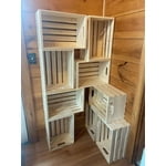 Unfinished Wood Crate, 18 in x 12.5 in x 9.5 in - Walmart.com