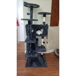 NiamVelo Large Adult Kitty 54-in Tall Double Condo Cat Tree Tower ...