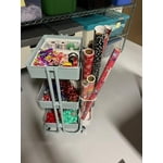 Lexington Dusty Blue 3-Tier Metal Rolling Cart with Utility Wheels by ...