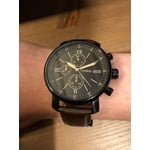 Fossil Men's BQ1009 Rhett Chronograph Wrist Watch, Brown Leather Strap ...