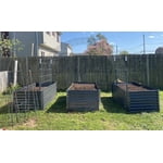 Best Choice 6x3x2ft Metal Raised Garden Bed, Planter Box for Veggies ...