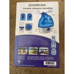 Comfort Zone Portable Ultrasonic Humidifier for Small Space, Bedroom ...