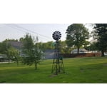 Outdoor Garden Decorative Bronze Powder Coated Metal Backyard Windmill ...
