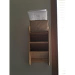 Home Intuition Wall Mount Bamboo Mail Letter Holder Organizer Rack, 3 ...