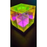 Merkury Innovations Iridescent Infinity Cube Light - Plug-In Multicolor ...