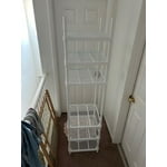 Design Ideas MeshWorks 6 Tier Metal Storage Shelving Unit Tower, Black ...