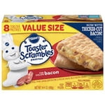 Pillsbury Bacon Toaster Scrambles Pastries, 8 Breakfast Pastries ...