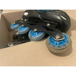 SubSun Boys & Girls Adjustable Rollerblades with Light Wheels, Blue ...