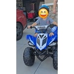 12 Volt Yamaha Raptor ATV Battery Powered Ride-on - Blue and White ...