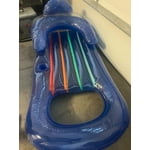 Bluescape Inflatable Pool Float, Deluxe Lounge with Cup Holder, Blue ...