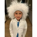 Boys Physicist Albert Einstein Halloween Costume with Lab Coat, Neck ...