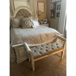 Ashley Signature Design Realyn Upholstered Entryway Wood Accent Bench ...