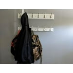 Mainstays 6-Hook 27 In. Hook Board With 45 Lb Working Capacity, White ...