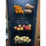 5 Pack Stackable Wire Baskets, Metal Cabinet Organizer for Office ...