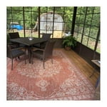 Sunjoy Sheridan 12 ft. x 14 ft. Brown Steel Screenhouse with 2-tier ...