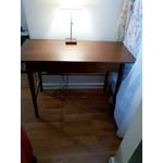 Linon Charlotte Desk, Rich Brown Finish, 30 inches Tall - Walmart.com