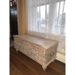 Ashley Signature Design Fossil Ridge Beige Storage Bench with Antique ...