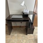 Sauder Beginnings Computer Desk with Keyboard Tray & Storage, Cinnamon ...