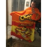 Flaming Hot Cheetos Snuggie: Functional Wearable Blanket with Pockets ...