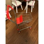 Children's Metal and Plastic Play Shopping Cart- Toddler's Toy Grocery ...