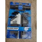 HART 22-Piece Ball End Hex Key Set and Handle SAE and MM - Walmart.com ...