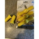 Mainstays 8-Piece Stainless Steel 2-Prong Interlocking Corn Skewer Set ...