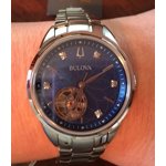 Bulova Women's Diamonds White Mother of Pearl Stainless Steel Analog ...
